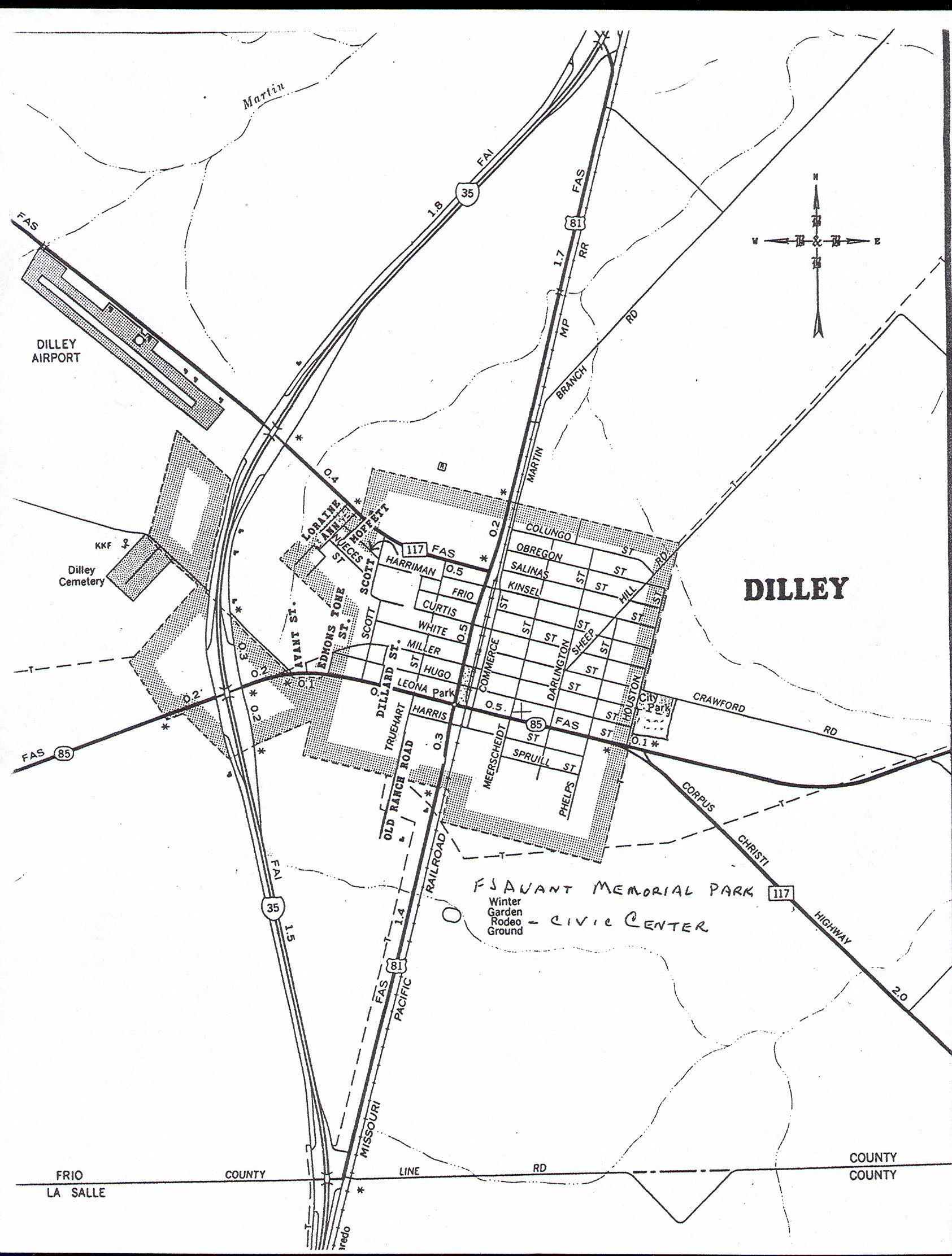 Old Dilley map